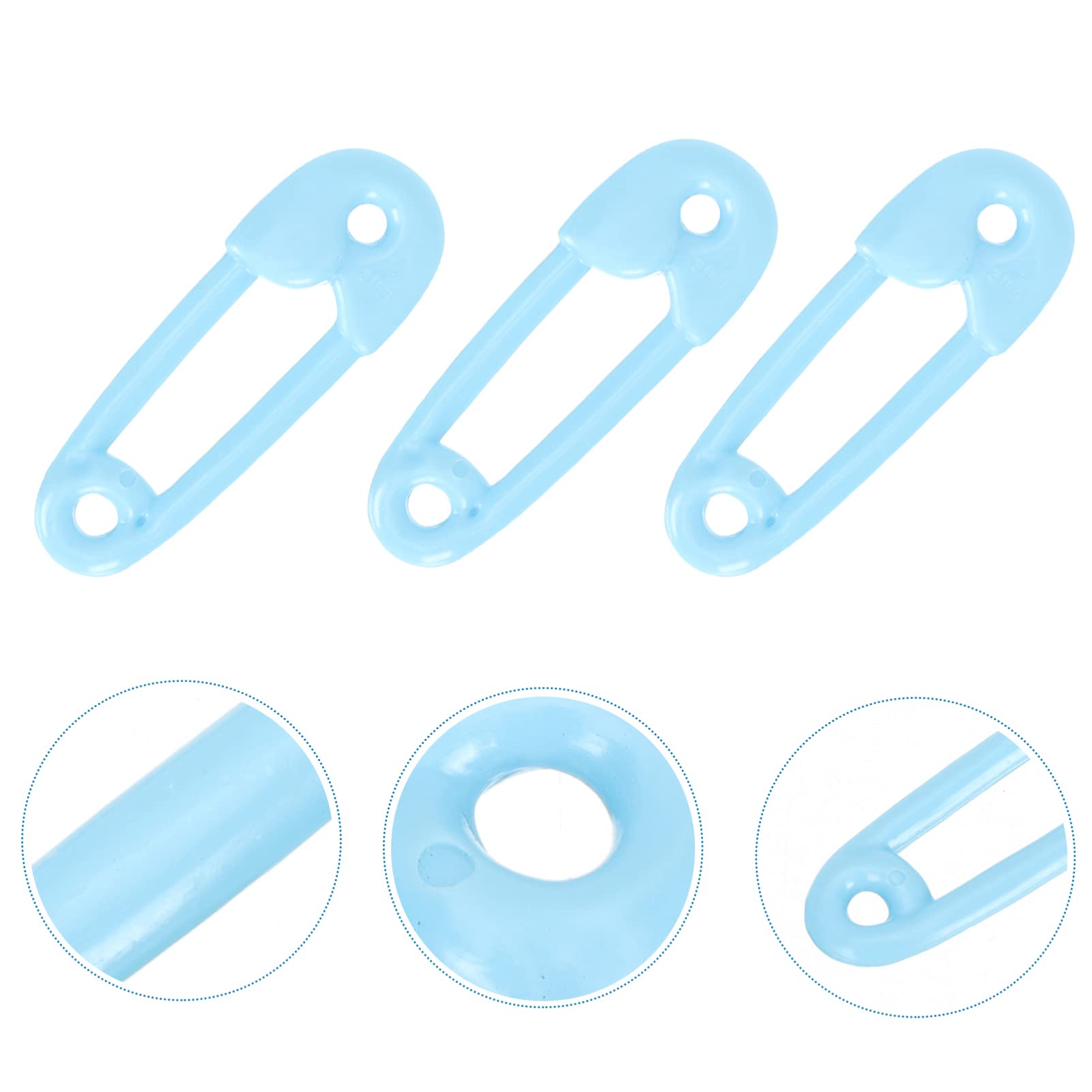 TOYANDONA 36pcs Safety Pin Plastic Safety Holder Clips Sewing Kits for Adults Basic Baby Pin for Clothes Alfileres De Costura Diaper Safety Clips Brooches for Women Miss Girl Label Resin