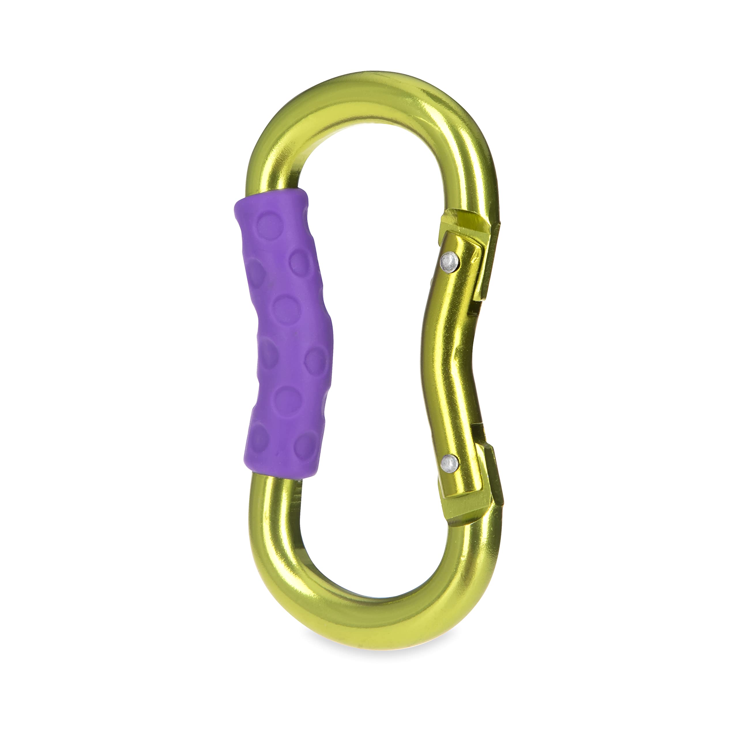 Nuby Stroller Hooks: 3pk, Green/Multi Color, Includes 1 Large & 2 Small Carabiner Hooks for Organizing Essentials