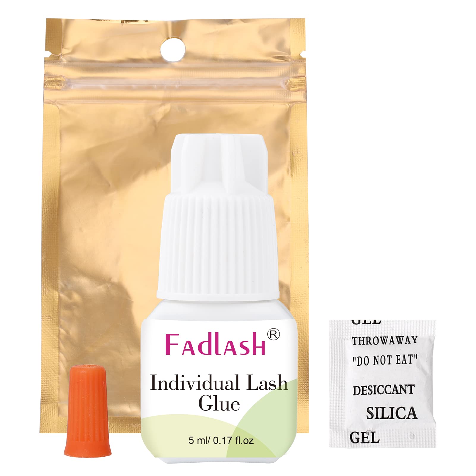 Individual Lash Glue FADLASH Cluster Lash Glue 2-3S Dry Time 7-15 Days Retention DIY Lash Extension Glue Self Application Sensitive Lash Cluster Glue Black 5ml (DIY/Cluster Lashes Use Only)