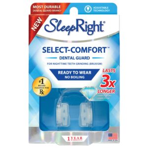 sleepright select-comfort dental guard (new version) - sleeping teeth guard – mouth guard to prevent teeth grinding