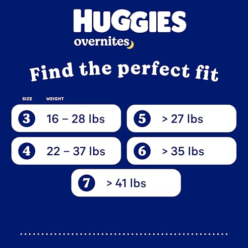 Huggies Size 5 Overnites Baby Diapers: Overnight Diapers, Size 5 (27+ lbs), 100 Ct (2 Packs of 50)