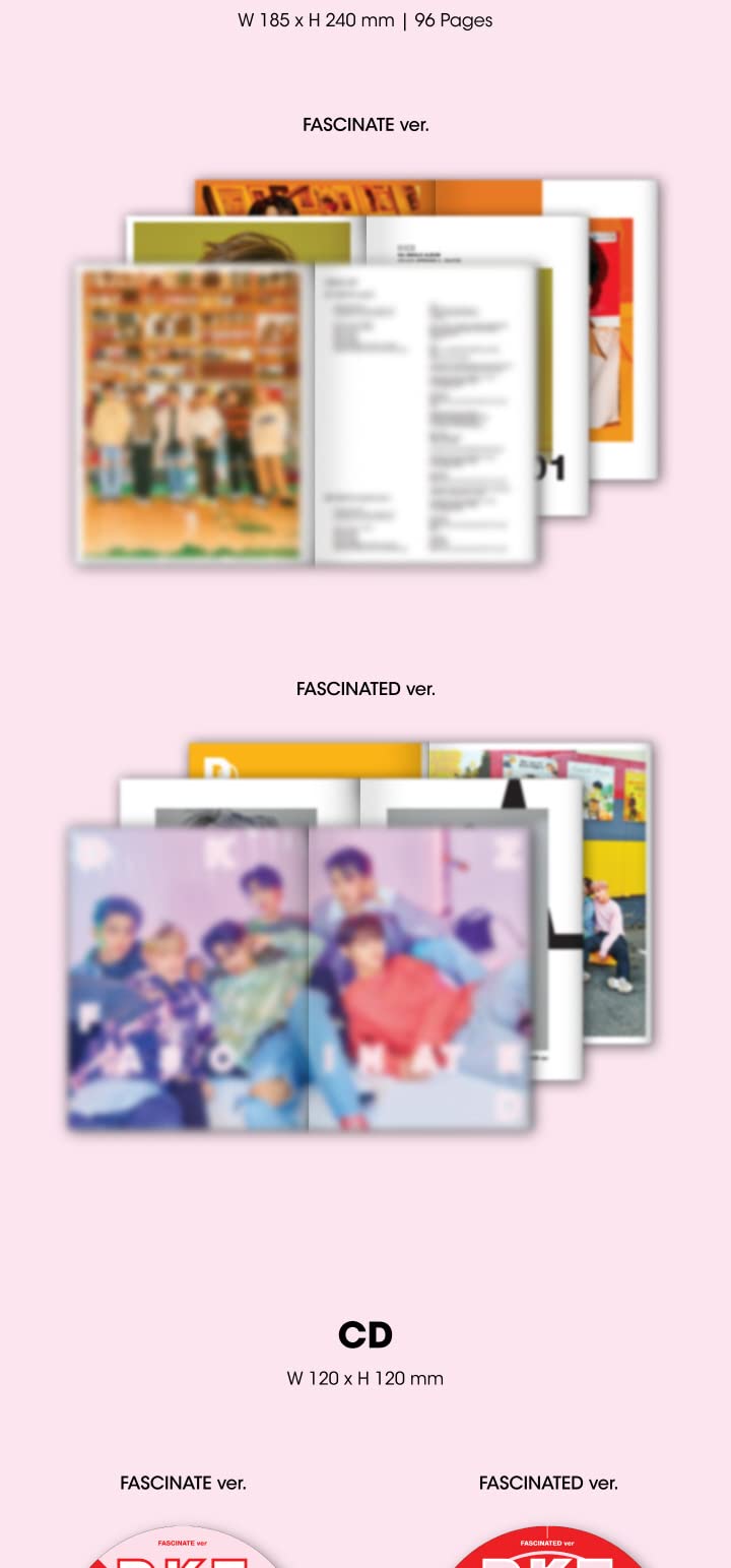 DKZ Chase Episode 2. MAUM 6th Single Album Fascinate Version CD+96p PhotoBook+2p PhotoCard+1p Postcard+1p 4Cut PhotoFilm+1p ID Card+1ea Sticker+Tracking Sealed