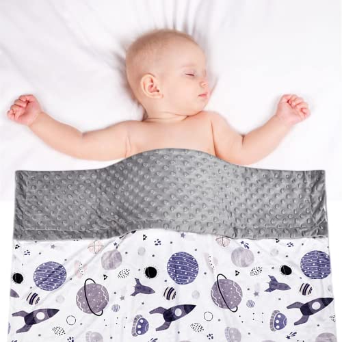 Boyoung Baby Blanket, Soft Minky Warm Blanket for Boy or Girl, Receiving Blanket with Double Layer Dotted Backing for Newborns 7894222 0