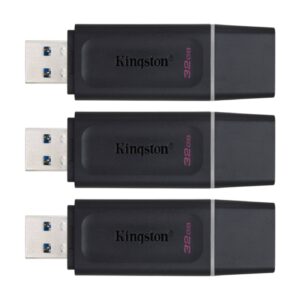 kingston 32gb datatraveler exodia flash drive - dtx/32gb (3 pack)