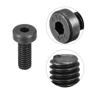 uxcell M4x10mm Hex Socket Thin Head Cap Screw Bolts 12.9 Grade Carbon Steel 50pcs