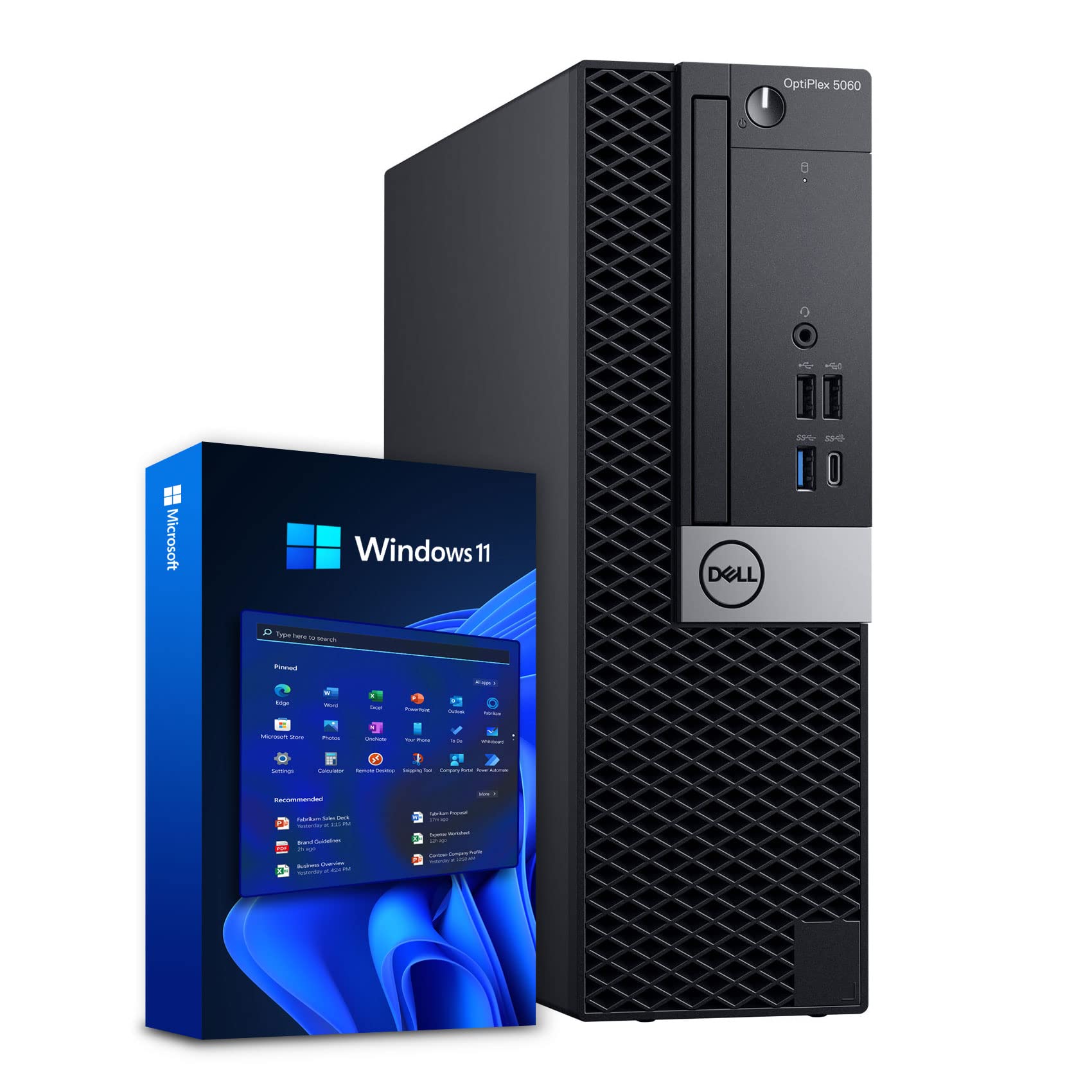 Dell Windows 11 Desktop Computer OptiPlex 5060 | Intel Core i5-8500 Six Core (4.3GHz Turbo) | 16GB DDR4 RAM | 500GB SSD Solid State + 1TB HDD | WiFi + Bluetooth | Home or Office PC (Renewed)