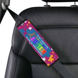 aprillove i have autism awareness seat belt covers autistic car seat belt cover medical alert seat belt cover special need seatbelt cover, 7'' x 10''