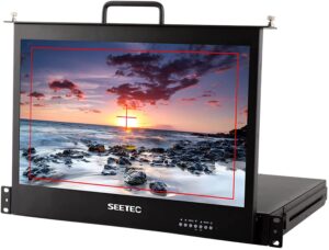 seetec 17.3 inch 1ru pull out rack mount monitor full hd 1920x1080 broadcast lcd monitor sc173-hd-56 (hdmi)