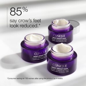 Clinique Smart Clinical Repair Wrinkle Correcting Eye Cream With Hyaluronic Acid + Peptides | Anti-Aging, Hydrating + Depuffing, Mini Travel Size, 0.5 fl. oz.