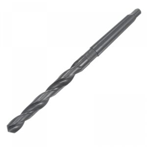 uxcell 11.7mm twist bit jobber drill bit with mt1 morse taper shank, 95mm flute length high-speed steel black oxide taper shank drill bits