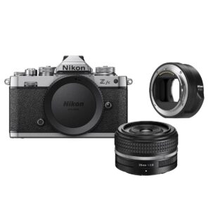 nikon z fc dx-format mirrorless camera with nikkor z 28mm f/2.8 (se) lens bundle with ftz ii mount adapter