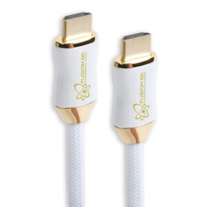 Fusion8K White HDR HDMI 2.1 Certified Cable Supports 10K 8K @60Hz and 4K @120Hz Compatible with Dolby Vision and All TVs, BluRay, Xbox Series X, PS5 (6 Feet)