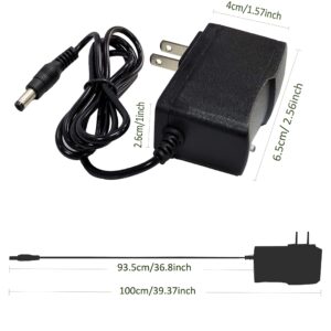 MTYTOT Universal 12.6V 1A Power Supply Adapter 100-240 AC to DC 1000mA 850mA 500mA with 2.5mm X 5.5mm DC Plug AC/DC Power Supply Transformer