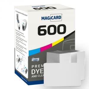 magicard mb300ymcko color ribbon, for model 600 printer - 300 prints with 100 quantity card imaging brand cr80 30 mil pvc cards