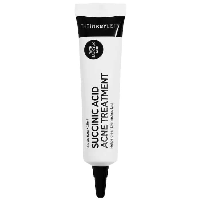 Inky The Inkey List Succinc Acid Acne Treatment with Salicylic Acid. Reduces Blemish and Absorbs Excess Oil. Exfoliates Skin 0.5 Fl Oz (Pack of 1)