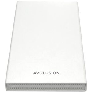 Avolusion HD250U3-WH 500GB USB 3.0 Portable External Gaming Hard Drive - White (for PS4 / PS5, Pre-Formatted) - 2 Year Warranty (Renewed)