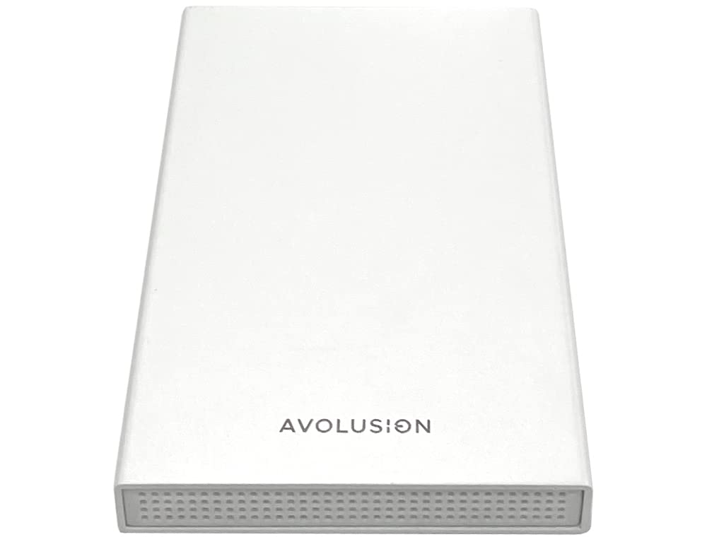 Avolusion HD250U3-WH 500GB USB 3.0 Portable External Gaming Hard Drive - White (for PS4 / PS5, Pre-Formatted) - 2 Year Warranty (Renewed)