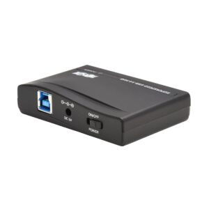 Tripp Lite 4-Port USB-A Mini Hub - USB 3.2 Gen 1, Up to 5 Gigabits per Second, Plug-and-Play No Software Needed, International Plug Adapters for UK, EU, & Australia - 1-Year Warranty (U360-004-R-INT)