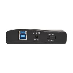 Tripp Lite 4-Port USB-A Mini Hub - USB 3.2 Gen 1, Up to 5 Gigabits per Second, Plug-and-Play No Software Needed, International Plug Adapters for UK, EU, & Australia - 1-Year Warranty (U360-004-R-INT)