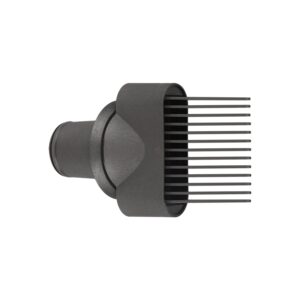 ninebird wide-tooth comb attachment nozzles for dyson supersonic hair dryer hd01 hd02 hd03 hd04 hd08 tools accessaries parts (wide-tooth comb), black