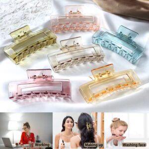 2024 Acrylic Black Claw Clips for Women - Wonderful Gift, Strong Hold for Thick & Thin Hair, Cute Colors