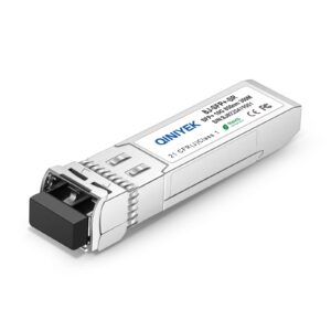 10gbase-sr sfp+ transceiver,10g multi-mode sfp+ lc module 850nm,up to 300 m,compatible with cisco sfp-10g-sr, unifi uf-mm-10g, meraki ma-sfp-10gb-sr,fortinet,mikrotik,netgear,supermicro(pack of 1)