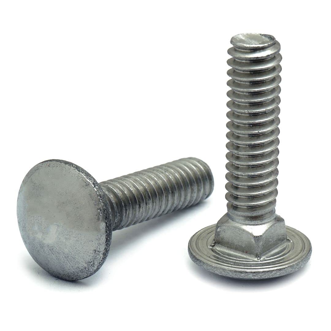 MonsterBolts - 1/4"-20 x 5 1/2" Carriage Bolts, Stainless Steel, 10 Pack