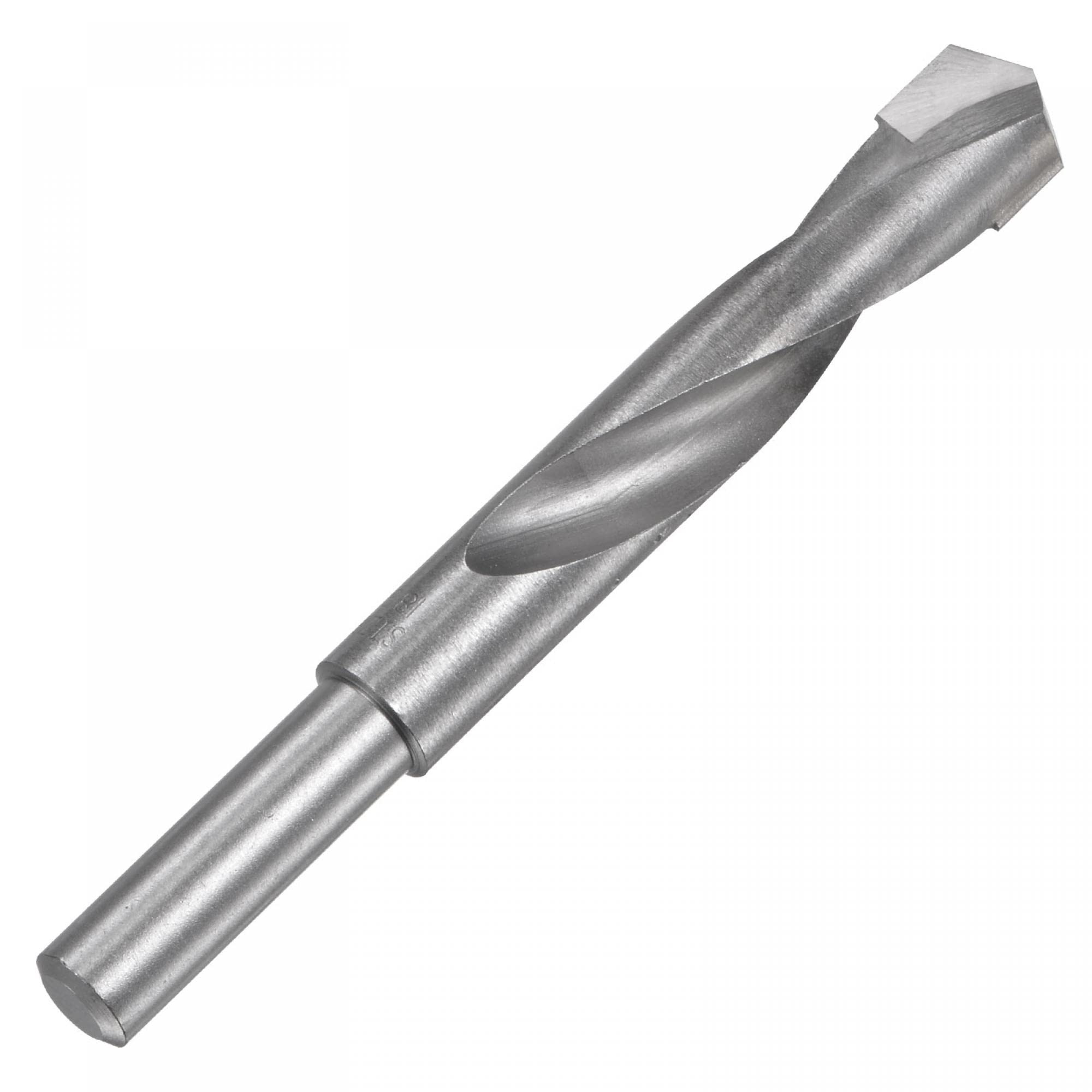 uxcell 18mm Reduced Shank Cemented Carbide Twist Drill Bits for Hardened Steel Stainless Steel, 1/2 Inch Straight Shank