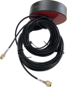 compuport 5g lte mimo puck antenna, vandal resistance, dual-diversity 15ft. cables with sma male connectors, omni-directional compatible with sierra wireless, teltonika, digi, & cradlepoint.