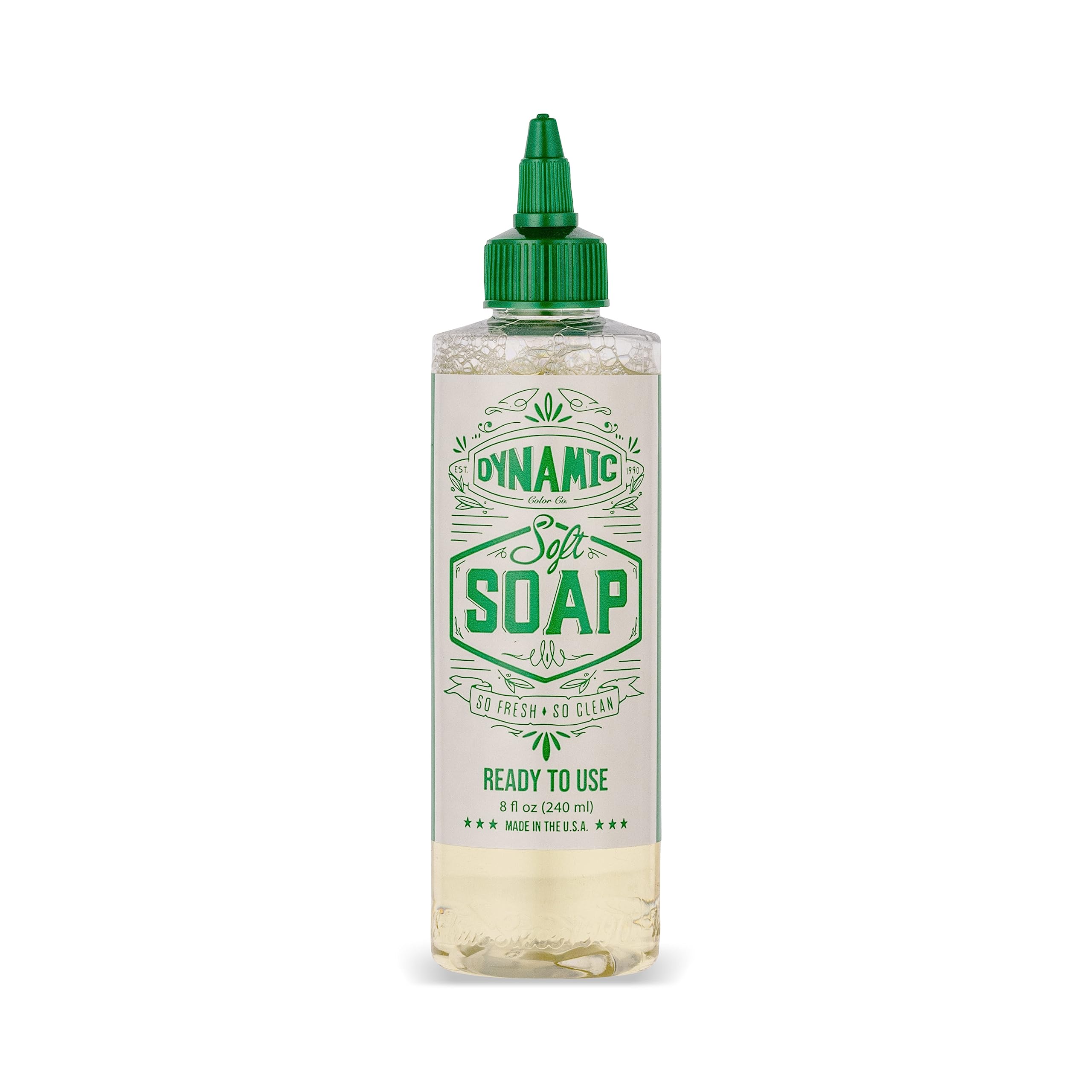 Dynamic Color Co - Soft Green Soap 8oz Bottle