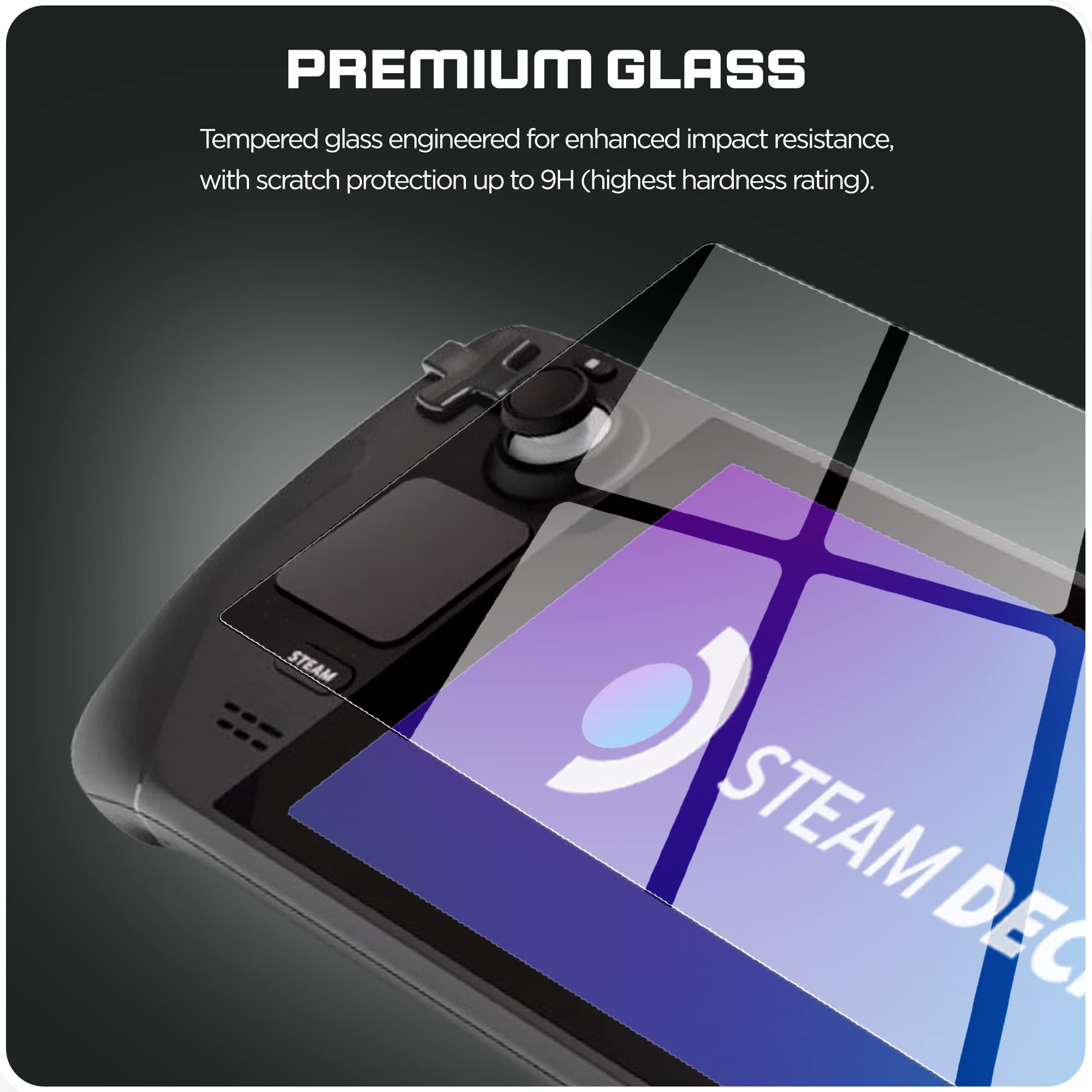 magglass Tempered Glass Designed for Steam Deck OLED/Steam Deck Matte Screen Protector (7" inch) Anti-Glare Full Coverage Guard