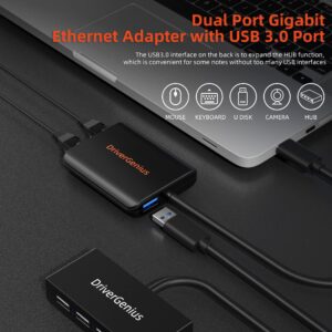 USB 3.0 to Dual Port Gigabit Ethernet Adapter for Business or IT Professionals, CU200