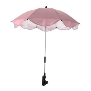 gzyf kid universal baby parasol umbrella uv for pushchair stroller, pink