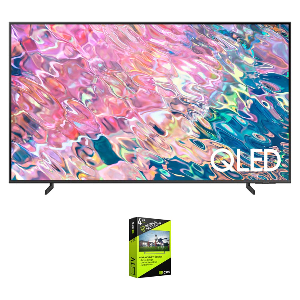 SAMSUNG QN43Q60BAFXZA Q60B 43 inch QLED 4K Quantum Dual LED HDR Smart TV 2022 Bundle with Premium 4 YR CPS Enhanced Protection Pack