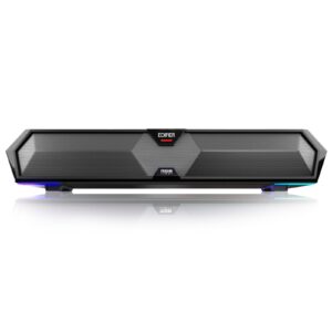 edifier mg300 computer sound bar: loud speakers with deep bass - switch rgb built-in microphone for gaming speakers wireless bluetooth 5.3 & usb adapter pc sound bar for desktop