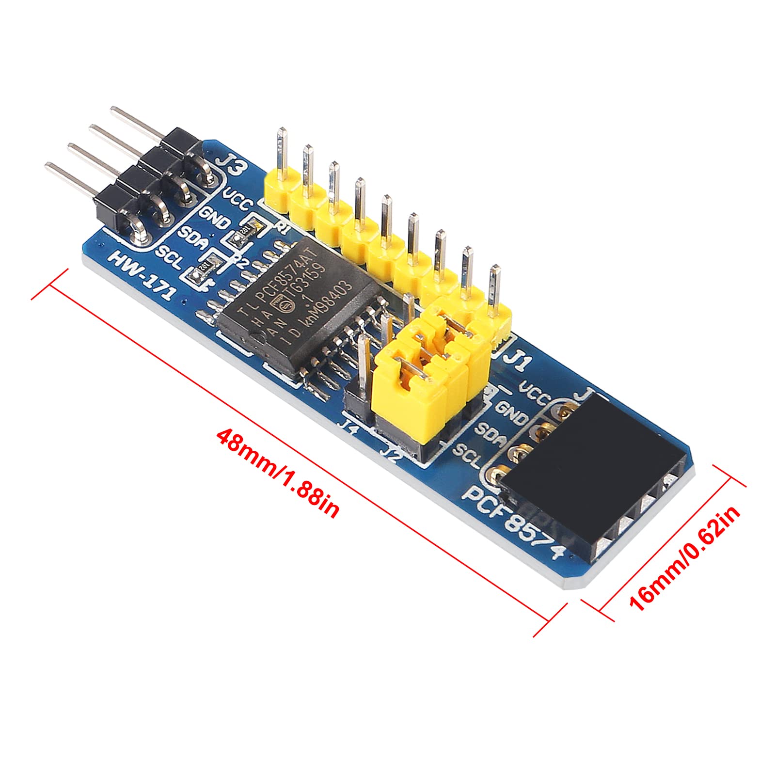 8PCS PCF8574 IO Expansion Board Module I/O Expander I2C-Bus Evaluation Development Module