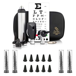 zyrev zetalife combo otoscope set with 50 extra disposable specula tips (1st edition)