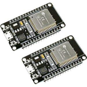 hosyond 2pack esp-wroom-32 esp32 development board wifi + bluetooth cp2102 dual core 2.4ghz microcontroller compatible with arduino