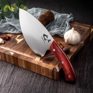 HENWAFX Seafood Market Aquatic Fish Knives Professional Tool Kitchen Knife Sharp Slaughter Fish Special Knife Meat Cleaver (glossy)