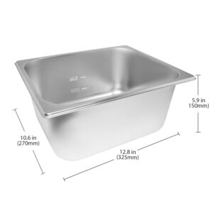 ALDKitchen Bain Marie Steam Warmer | Electric Buffet Food Warmer | Stainless Steel | 110V (4 Tanks)