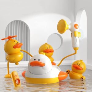 little bado electric baby bath toy with head shower duck spray water pool bathtub toy for infants kids babies toddlers bath toy for infants babies 6-12 months