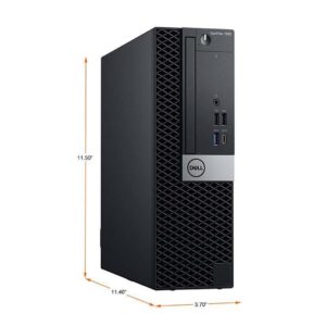 DELL Optiplex 7060 SFF Desktop Computer PC | Intel 8th Gen i5-8500 (6 Core) | 16GB DDR4 Ram 512GB NVMe M.2 SSD | Built-in WiFi & Bluetooth | Windows 11 Pro | Wireless Keyboard & Mouse (Renewed)