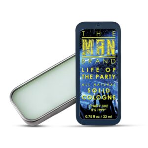 life of the party solid cologne - natural men's cologne - life fo the party wax cologne, travel size cologne for men - natural mens cool water cologne (3/4 oz (pack of 1), life of the party)