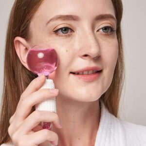 Ice Globes for Facials, New Version Facial Globes Love Heart Shape Skincare Face Globes, Ideal Unique Birthday Gifts, Surprises, Elevate Beauty Routine with Innovative Facial Massager