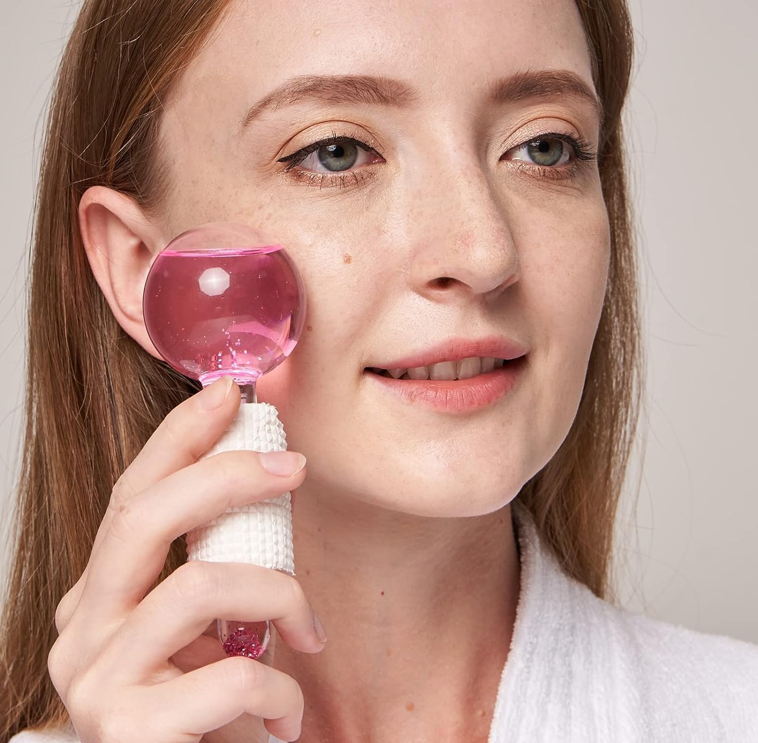 Ice Globes for Facials, New Version Facial Globes Love Heart Shape Skincare Face Globes, Ideal Unique Birthday Gifts, Surprises, Elevate Beauty Routine with Innovative Facial Massager