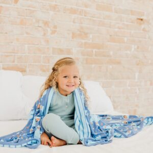 Copper Pearl Three-Layer Baby Blanket: Soft Baby Quilts for Boys and Girls | Breathable, Cozy, Toddler Blanket | Baby Quilt for Newborns | 46x46 Premium Polyester/Rayon | Cookie Monster