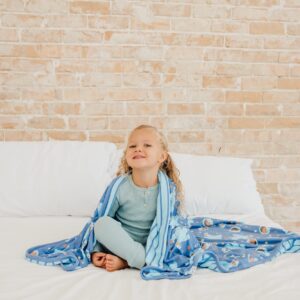 Copper Pearl Three-Layer Baby Blanket: Soft Baby Quilts for Boys and Girls | Breathable, Cozy, Toddler Blanket | Baby Quilt for Newborns | 46x46 Premium Polyester/Rayon | Cookie Monster