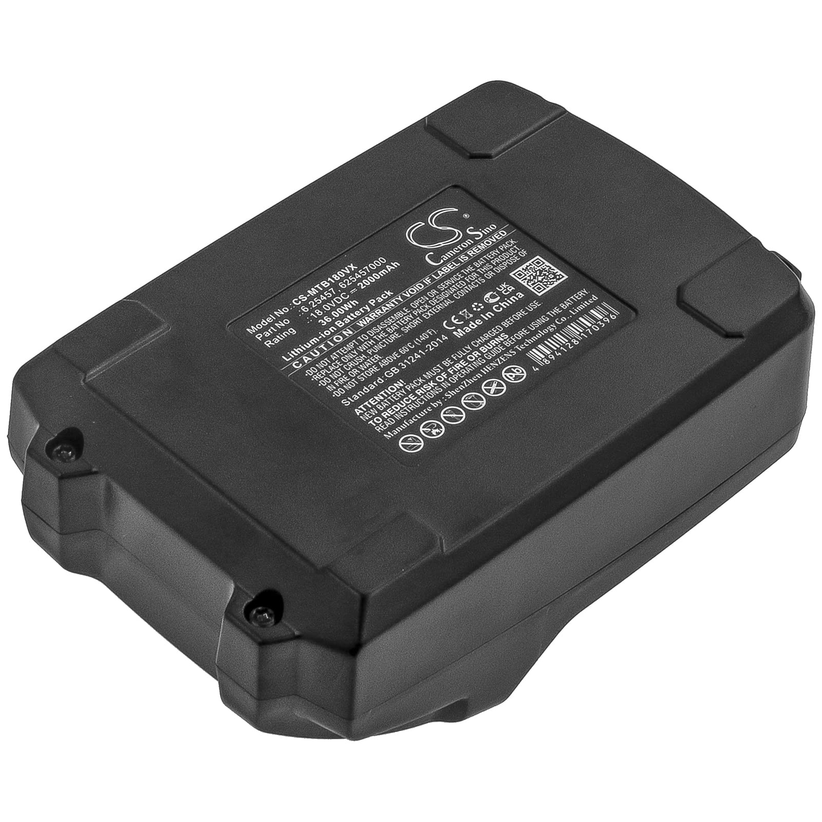 Derrlrmg 2000mAh Battery Compatible with Metabo 6.25468, 6.25469, 6.25469.00, 6.25499 SE 18 LTX 6000 620049840, SE 18 LTX 6000 620049890, SLA 14.4-18 LED, SSD 18, SSD 18 LT