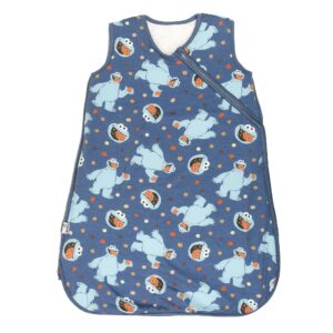 copper pearl sleep sack: warm and cozy baby bag in a variety of trendy designs, safe alternative to blankets, sleeveless baby sleep sack swaddle sizes newborn to 24 months - cookie monster