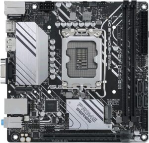 asus prime h610i-plus d4 lga 1700(intel 12th gen&intel vpro)mini itx motherboard(pcie 4.0,ddr4,usb 3.2 gen 1 type-a,1gb lan,dp/hdmi/d-sub,v-m.2(e),q-led,mono-out header with amp ic,spi tpm header)